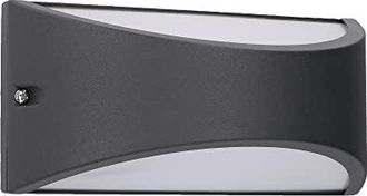 Forlight Forlight Kapa - Up Down LED Wandleuchte Urban Grau IP54 8,7W 4000K 444lm