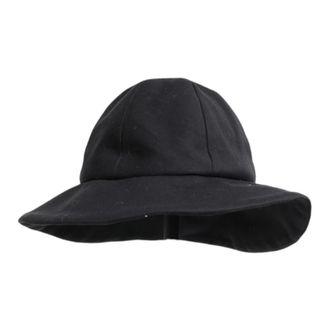 Dolce & Gabbana Femme, Accessoires, Noir, Taille: 57 CM Chapeau Seau en Coton Noir &agrave; Large Bord