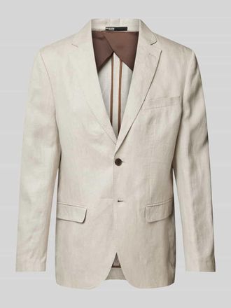 Selected Regular Fit 2-Knopf-Sakko aus reinem Leinen