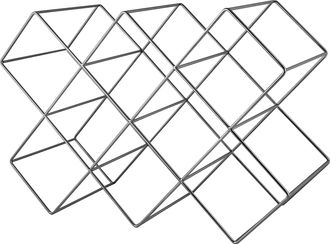 Echtwerk Echtwerk Weinregal für bis zu 8 Flaschen, Flaschenregal freistehend, Weinflaschenhalter, Weinlagerung, Weinaufbewahrung, Weinständer, aus hochwertigem