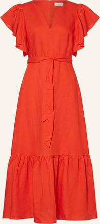 Phase Eight Kleid Morgan Mit Leinen rot