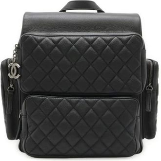Chanel Pre-owned Vintage Backpack - Homme - Pre-owned - Noir - Taille: ONE Size