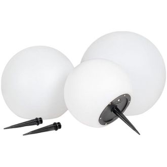 ebuy24 Lifton Lampe Solarlampe LED Satz von 3 wei&szlig;