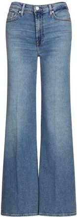 7 For All Mankind Jean flare taille haute en coton mélangé