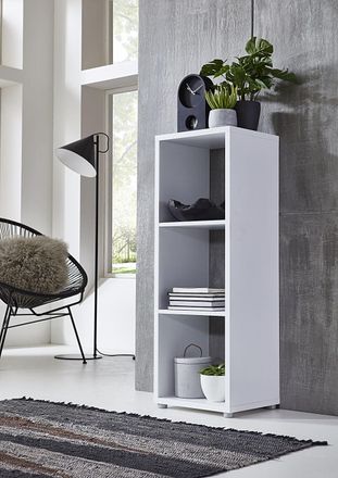 BMG Möbel Würfelregal Nizza Größen (Weiß, 3er Würfel)