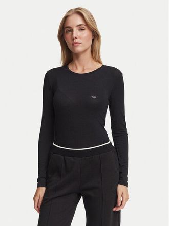 Emporio Armani Bluse EW001911 AF25571 UC001 Schwarz Slim Fit