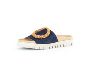 Gabor Damen Pantoletten, Frauen Slipper,Best Fitting,schluepfschuhe,Slides,Slip-ons,Backless Slipper,Mules,Gartenschuhe,Atlantik,36 EU / 3.5 UK