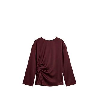 Calvin Klein Top cintr&eacute; col rond satin&eacute;