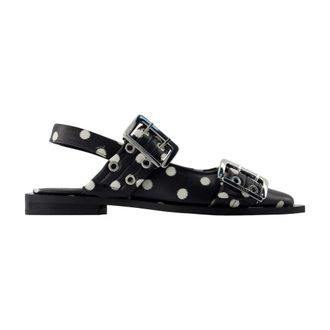 Ganni Pelinova Ballerina mit Schnalle - - Shoes - Damen - Schwarzk - 37 EU