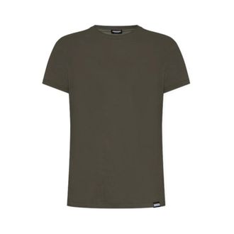 Dsquared2 Klassisches T-Shirt - - Tops - Herren - Gr&uuml;n - L