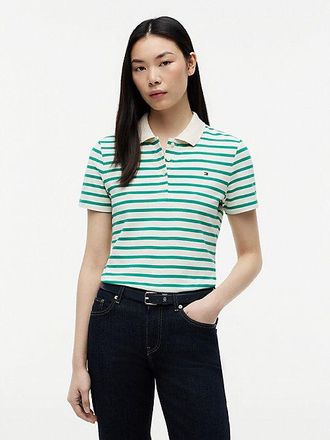 Tommy Hilfiger Polo 1985 slim en piqu&eacute;