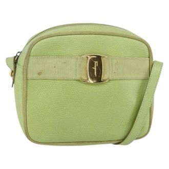 Ferragamo Pre-owned Leather Cross Body Bag - - Pre-owned - Damen - Gr&uuml;n - ONE SIZE