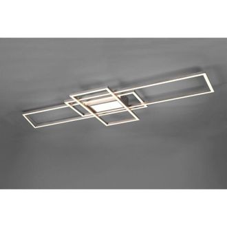 Trio led Deckenleuchte irvine nickel matt Deckenlampe Lampe 105cm Fernbedienung