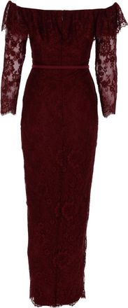 Self Portrait Lace Dress - Bordeaux