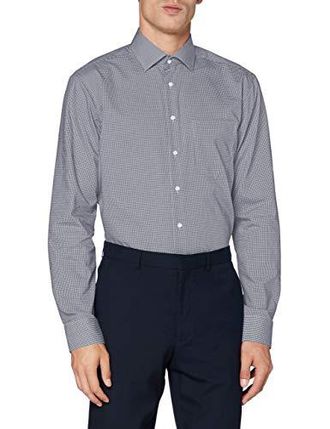 Seidensticker Chemise business homme Seidensticker - coupe classique - sans repassage - col Kent - manches longues - 100 % coton
