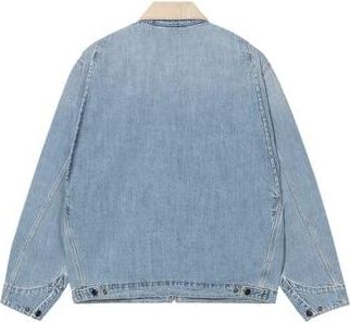 Carhartt Work in Progress Veste denim zipp&eacute;e &agrave; poche poitrine en coton