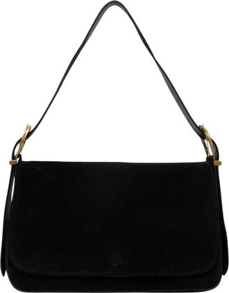 Twinset Sac en daim Liliane - Femme - Sacs - Noir - Taille: ONE Size