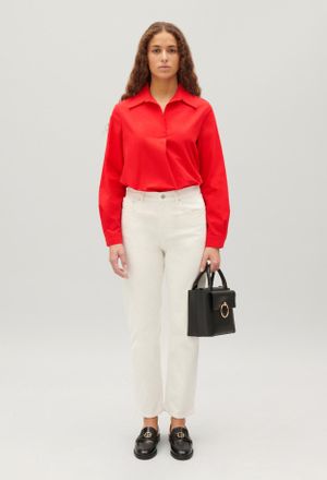 Claudie Pierlot Bluse Baumwolle lang&auml;rmelig