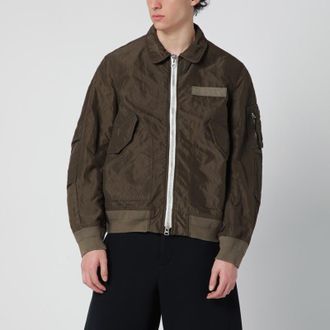 sacai Khaki green nylon jacket