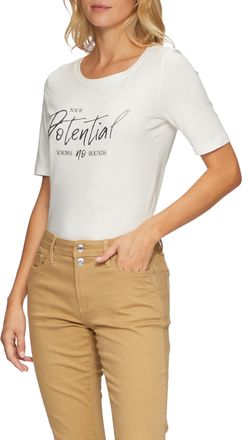 s.Oliver T-Shirt mit Frontprint im Slim Fit