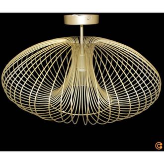 Fabas Luce [NEUWERTIG] B-Ware Fabas Luce Deckenleuchte Lampe Fassa Gold Edelmatt Metall &oslash; 60 Cm M&ouml;bel Leuchte