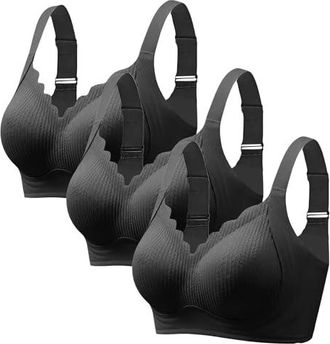 Generic Nouveau soutien-gorge sans armatures grande taille pour femme, fin, respirant, souligne les gros seins et met en valeur de belles courbes parfaites. B