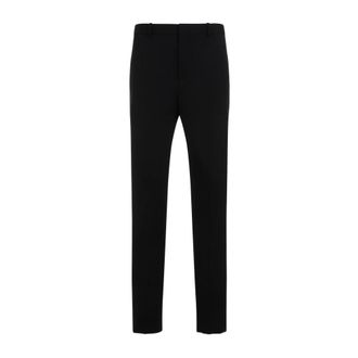 Saint Laurent Tuxedo Wollhose mit Satin-Seitenstreifen - - Trousers - Herren - Schwarzk - L