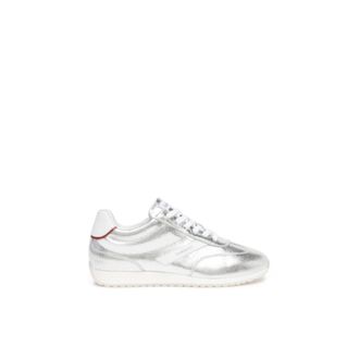 Nero Giardini Femme, Chaussures, Gris, Taille: 37 EU Crack Metal Leather Baskets