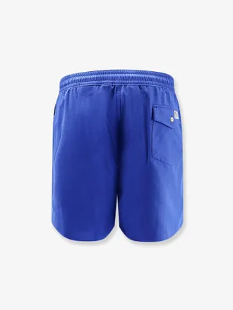 Polo Ralph Lauren Mens Recycled Nylon Swim Trunks With Logo Blue Polyester Shorts