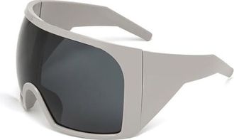 Generic Lunettes de soleil surdimensionnées pour femmes et hommes - Pour sports de plein air et vacances, gris, Medium