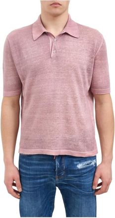 Avant Toi Homme, Tops, Rose, Taille: M Maglia Polo M/M Hand Painted