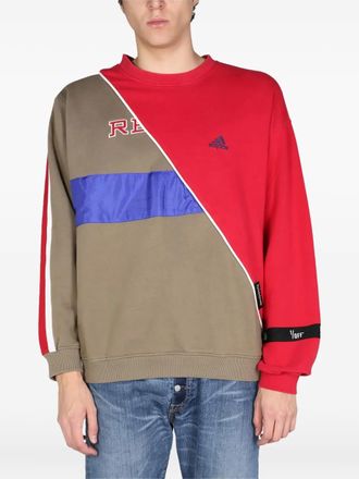 1/OFF Sweatshirt in Colour-Block-Optik - Rot