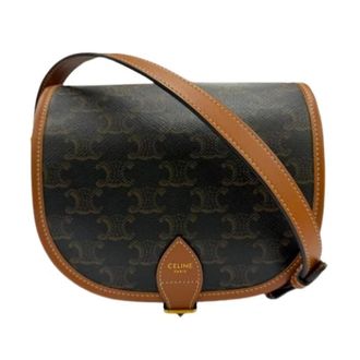Celine Sac bandouli&egrave;re Folco Pre-owned - Femme - Pre-owned - Brun - Taille: ONE Size