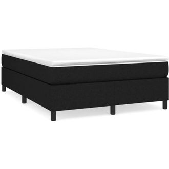 vidaXL Bettgestell ohne Matratze Schwarz 140x190 cm Stoff Vidaxl