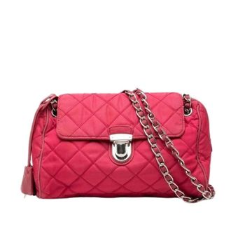 Prada Sac bandouli&egrave;re Pre-owned en nylon - Femme - Pre-owned - Rouge - Taille: ONE Size