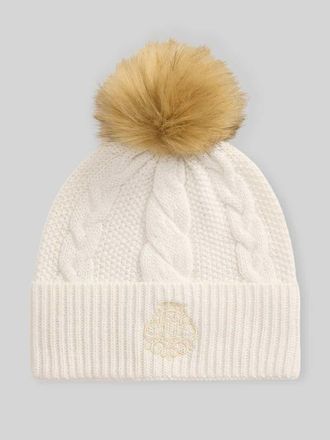 Lauren Ralph Lauren M&uuml;tze mit Kunstfellbommel