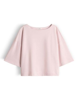 OPUS Kurzarmshirt Boxy Jerseyshirt aus Viskose Mix Weite Passform, Pull-on, Kurzarm