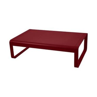 Fermob Table basse Bellevie - Rouge - Aluminium laqué - Designer Pagnon & Pelhaître