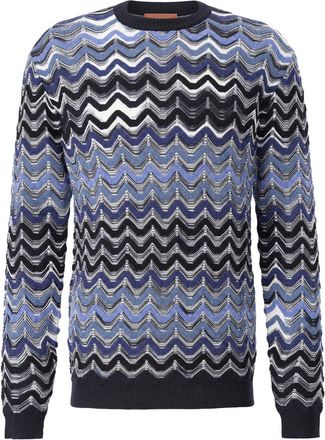 Missoni Wollpullover im Zick-Zack-Design