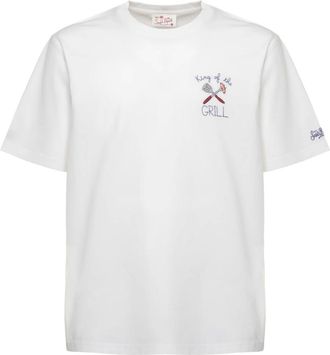 Saint Barth Homme, Tops, Blanc, Taille: M Portofino T-Shirt