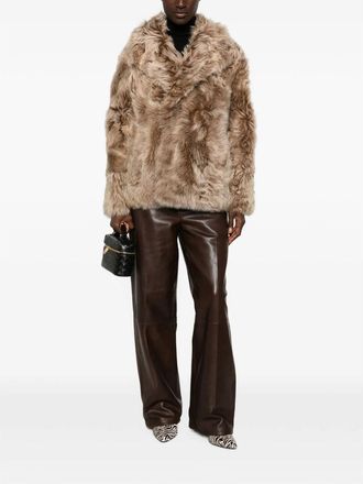 Yves Salomon Fur Coat - Beige