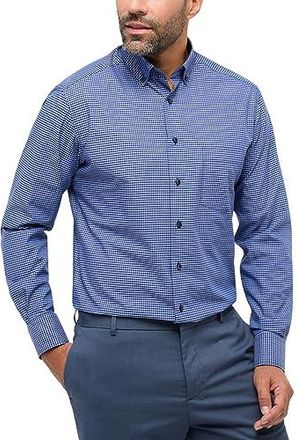 Eterna Homme Chemise en Popeline Modern FIT 1/1 Bleu foncé 48_H_1/1