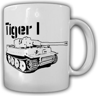 Copytec Tiger 1 Panzer Panzerkampfwagen VI Deutschland WW - Tasse 13251