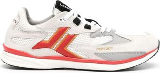 Lanvin Low-Top Sneaker - Low-Top Sneakers With Multicolor Side Stripe In Ca - Gr. 45 (EU) - in Wei&szlig; - f&uuml;r Damen