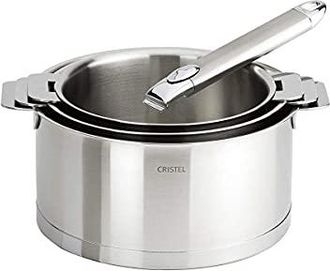 Cristel 3-Serie Kasserollen Strate amovible 16 bis 20 cm 1-poignee s3czl-Zenith