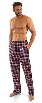 Sesto Senso Pantalon Bas de Pyjama Homme Long Carreaux Coton 1 ou 2 Pack V&ecirc;tement dInt&eacute;rieur L 12