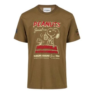 Iceberg Homme, Tops, Vert, Taille: XL T-shirt en jersey de coton coupe classique