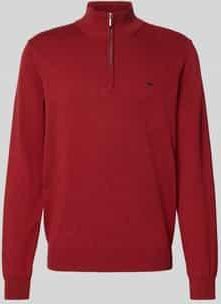 Fynch-Hatton Strickpullover mit Troyer-Kragen