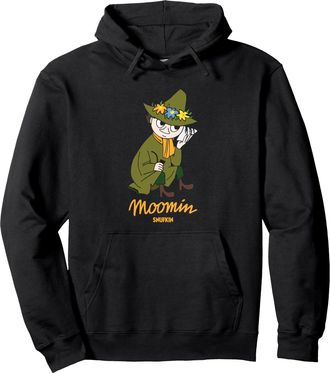 Moomin Mumin Snufkin sitzend Pullover Hoodie