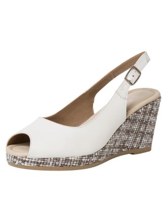 Tamaris Damen 1-1-28375-20 Sandale, White Leather, 39 EU